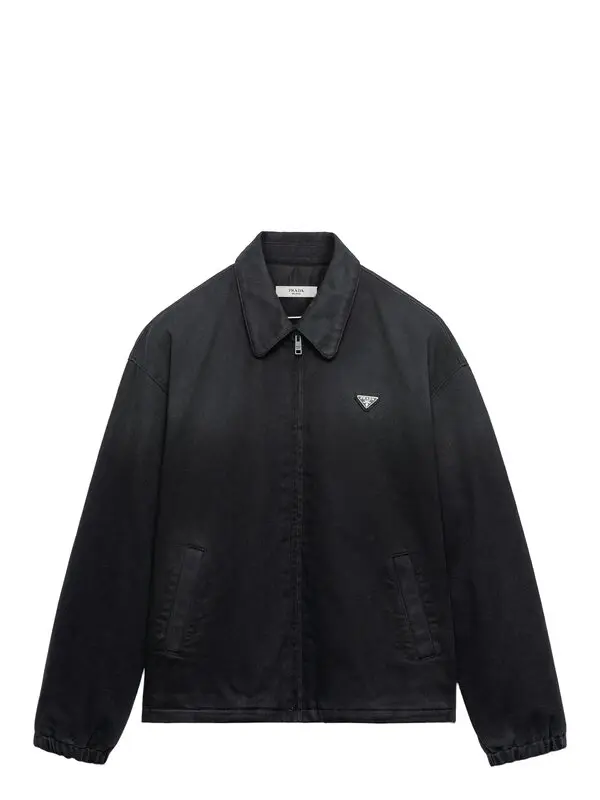 Prada Denim Blouson Jacket - Black