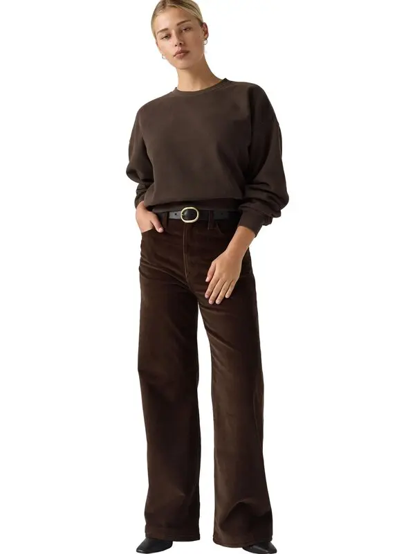 LEVI'S Ribcage Wide-leg Corduroy Pants Jeans - Java