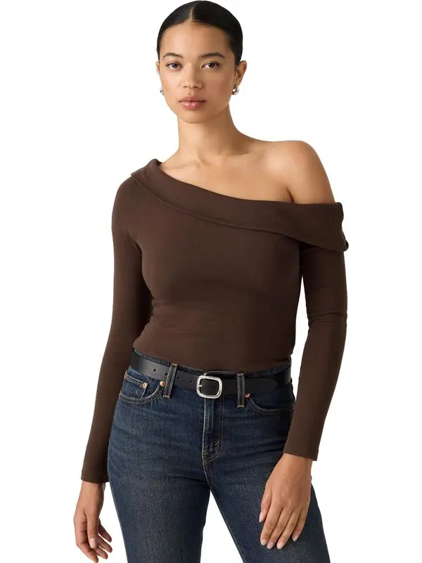 LEVI'S Clara Off-shoulder Long-sleeve Top - Java