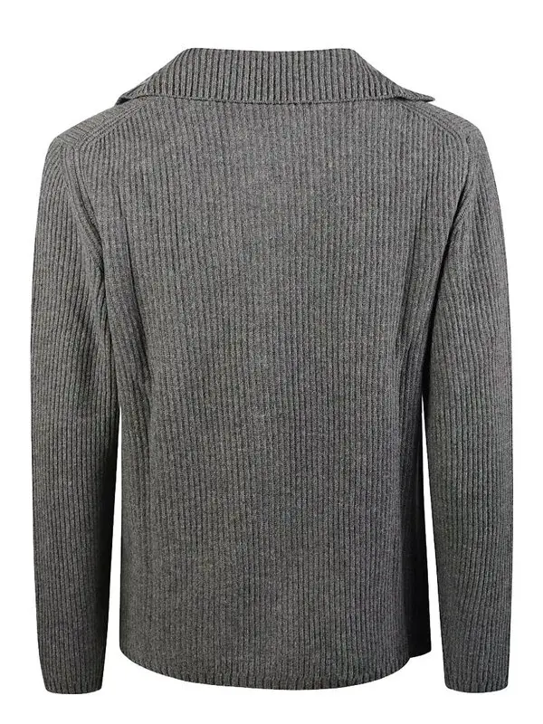 Altea Ribbed-knit Cardigan - Grey