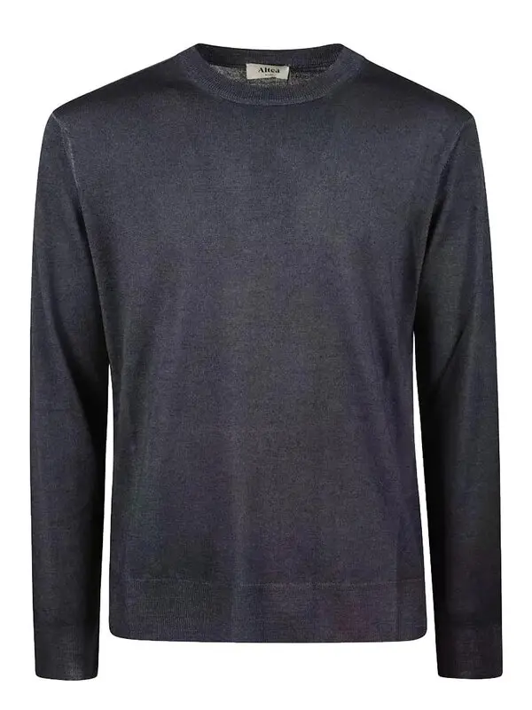 Altea Crew-neck Wool Sweater - Blue