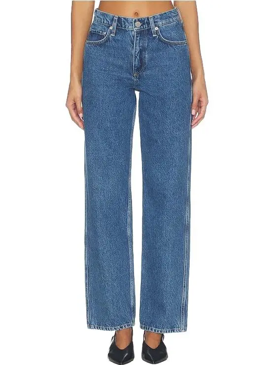 Rag & Bone Shea Full Length Straight Jeans In Blue - Coco