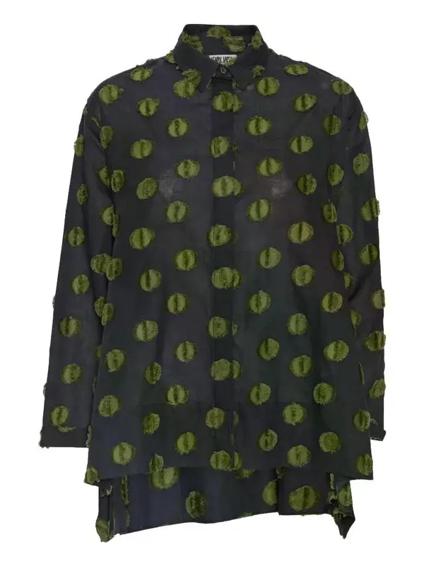 Henrik Vibskov Wind In Dot-pattern Blouse - Black