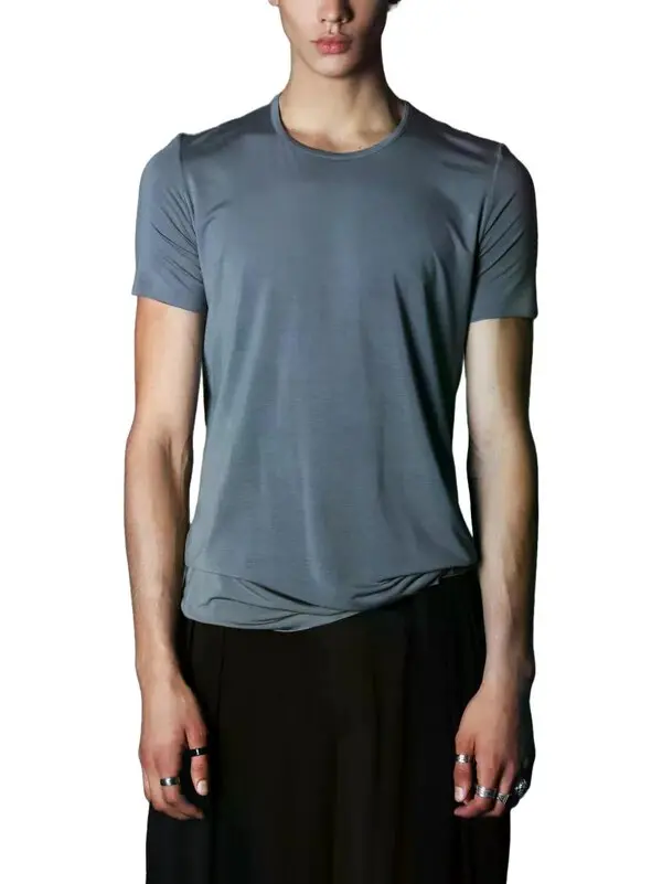 TESSITURA Long Line T-shirt - Grey
