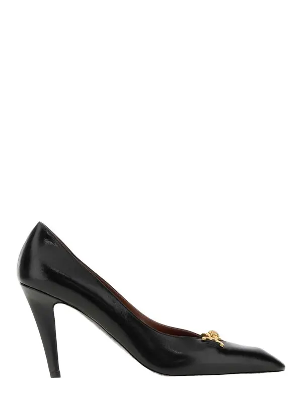 Versace Nappa Leather Clelia Pumps - Black