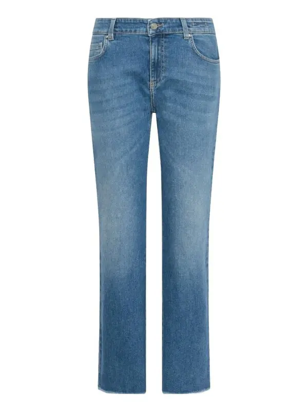 Marella New Flare Jeans In Stretch Denim - Grey-blue