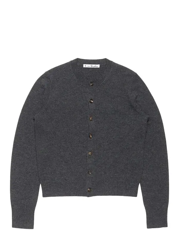 Acne Studios Fitted Cardigan Yak Wool - Black