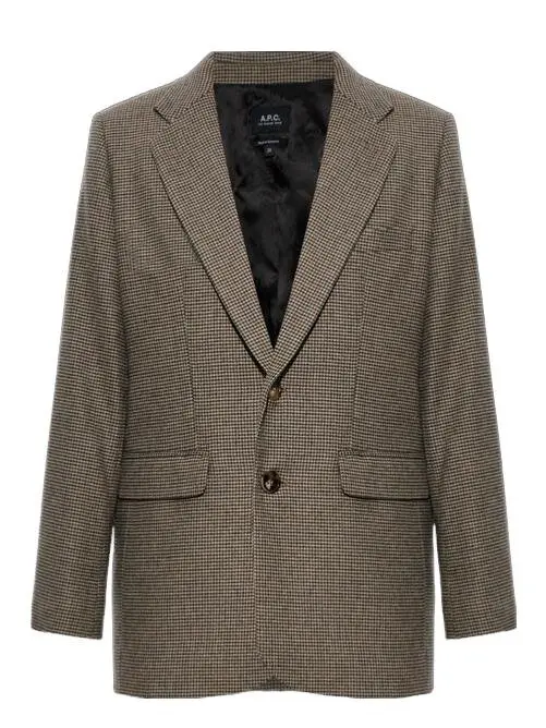 A.p.c. Annie Houndstooth Blazer - Multicolor