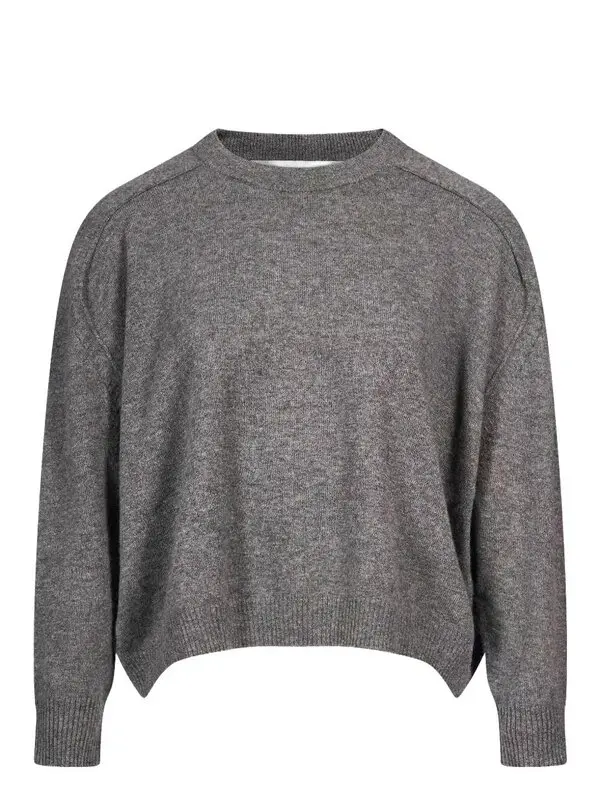 GOTHA Crew-neck Cashmere Sweater - Grey