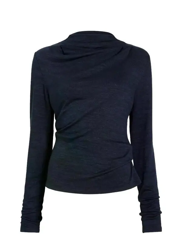 Proenza Schouler White Label Mimi Marled-jersey Top - Blue