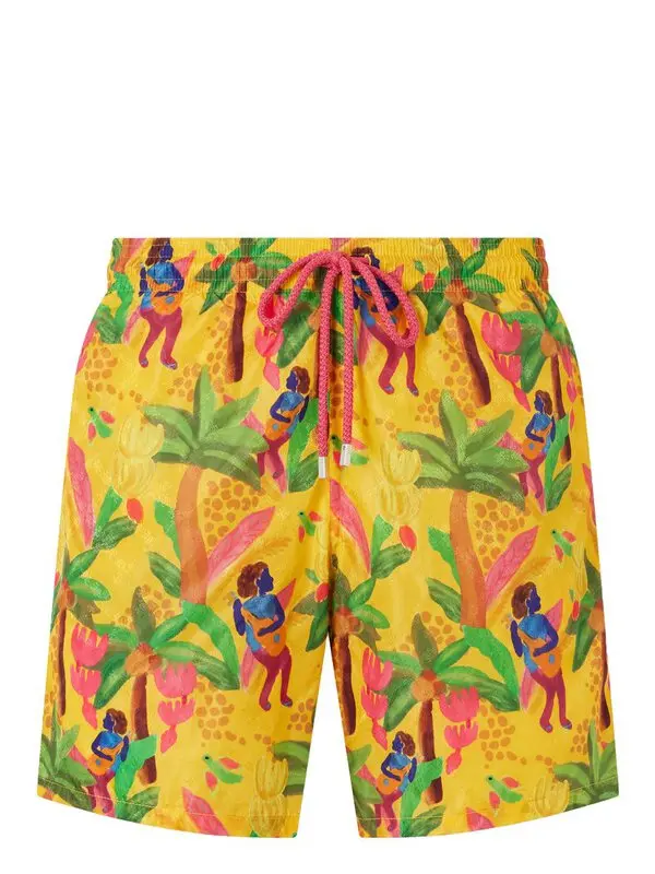 Vilebrequin Moopea Straight-leg Mid-length Printed Econyl® Swim Short - Multi