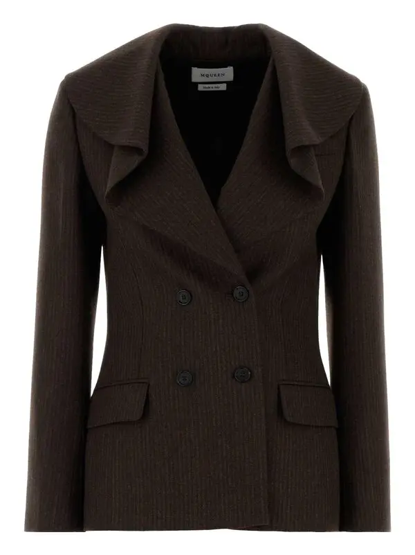 Alexander McQueen Embroidered Wool Blazer - Multicolor