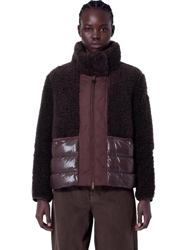 Moncler Glorieux Zipped Jacket - Brown
