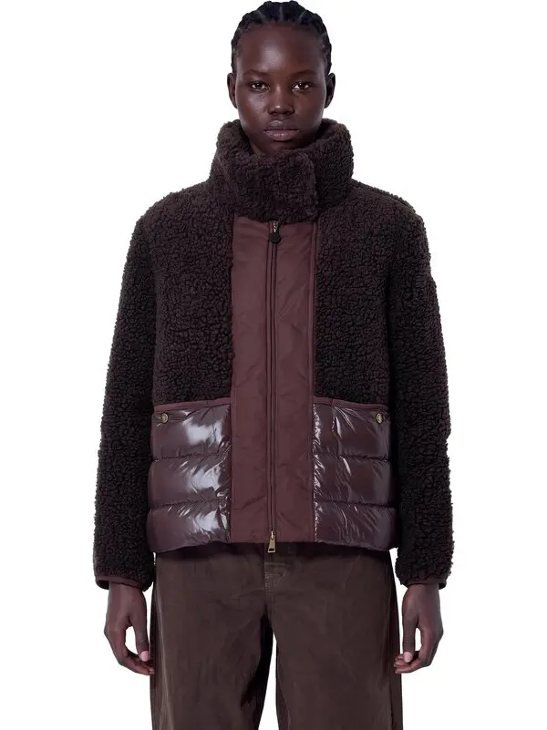 Moncler Glorieux Zipped Jacket - Brown