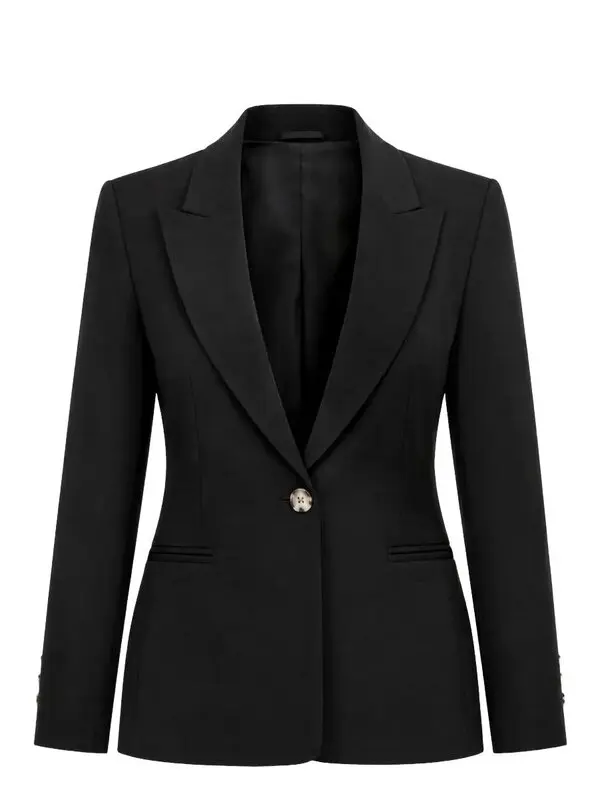 VICOLO Single-breasted Peak-lapel Blazer - Black