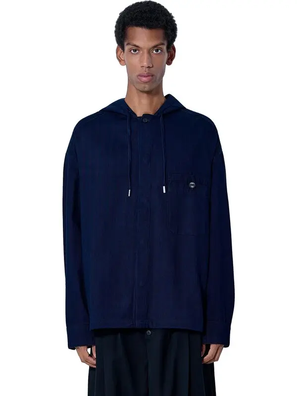 Jacquemus La Chemise Denim Chevron Jacket - Blue