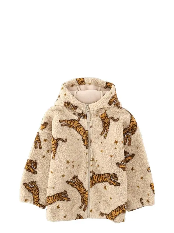 KONGES SLØJD Jody Teddy Hoodie Grs - Brown
