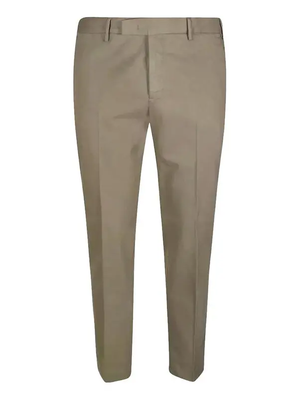 PT TORINO Straight-leg Cotton Trousers - Neutrals