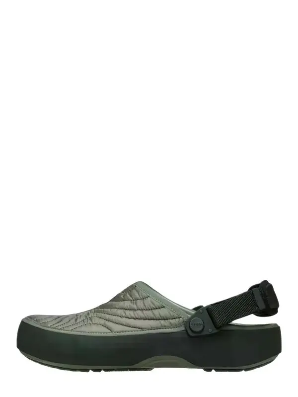 CROCS Classic Elevated Quilted Clogs - Green