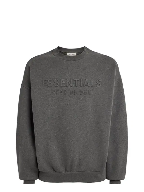 Fear Of God Logo Relaxed 90s Sweatshirt - Grey