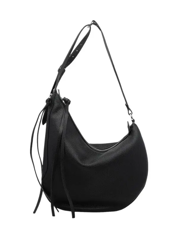Fendi Borsa Oyster Large In Cuoio Romano - Black