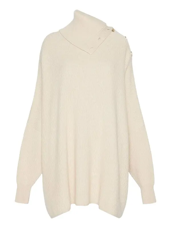 Sportmax Oversized Wool And Cashmere Dress - Multicolor