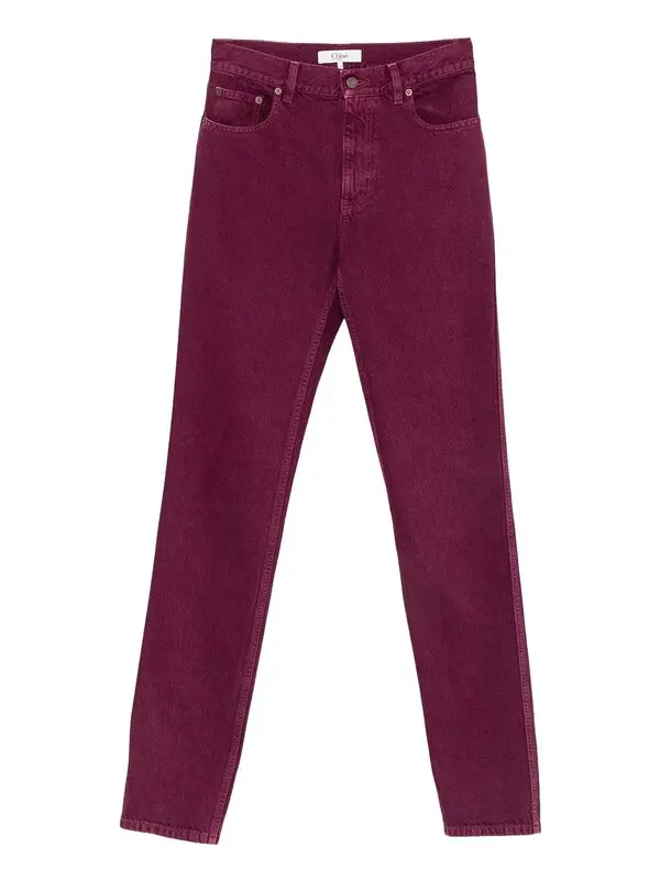 Chloé Jeans Slim In Denim - Multicolor