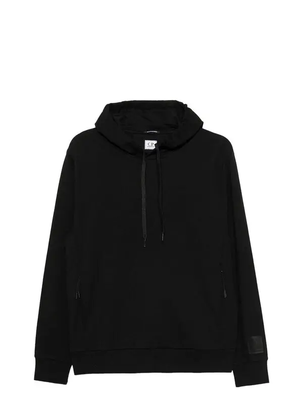 C.P. COMPANY Felpa In Cotone Con Cappuccio - Black