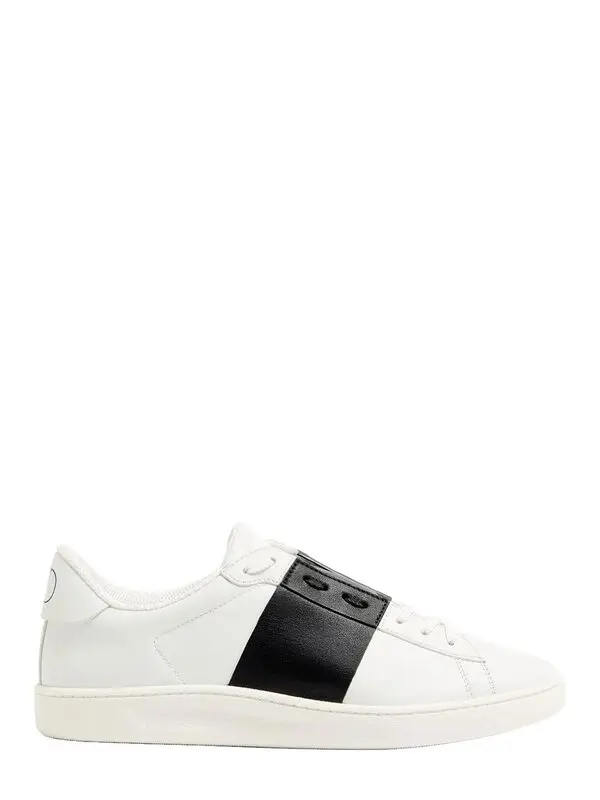Valentino Garavani Open Royco Trainer In Nappa Calfskin - White