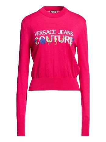 Versace Sweater Fuchsia Size Cotton - Pink