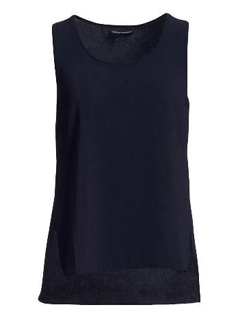 Emporio Armani Top Size Polyester, Elastane - Blue