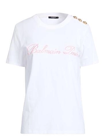 Balmain T-shirt Ivory Size Cotton - White