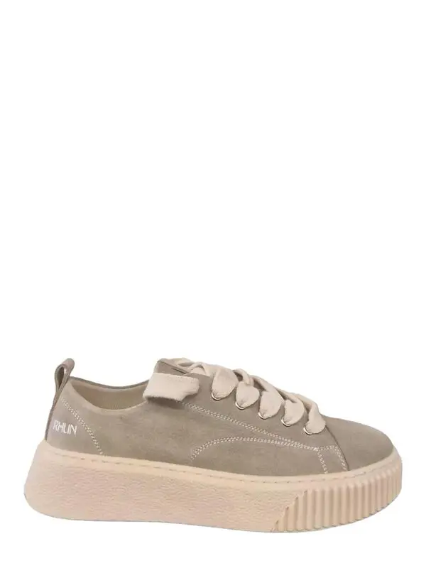 RHUN Suede Platform Sneakers - Neutrals