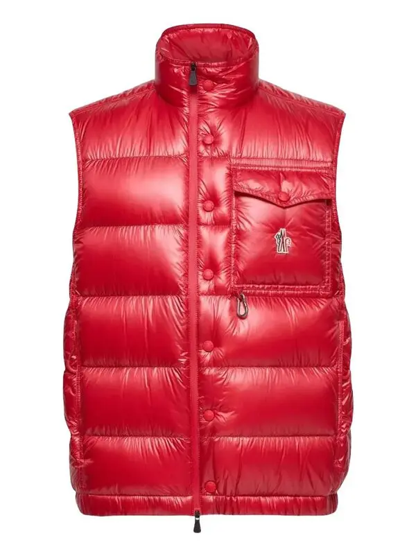 Moncler Grenoble: Uychi Packable Down Gilet - Red