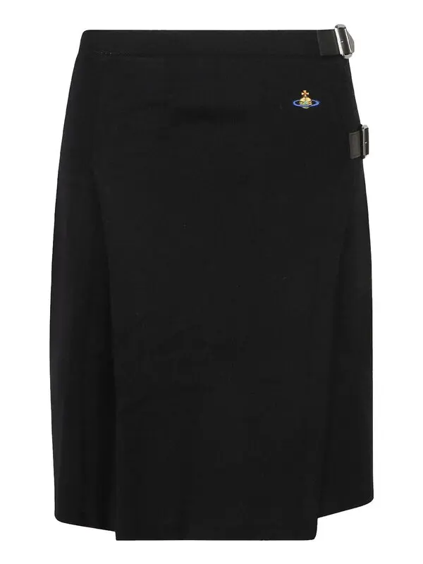 VIVIENNE WESTWOOD Gonna Kilt Alex In Lana - Black