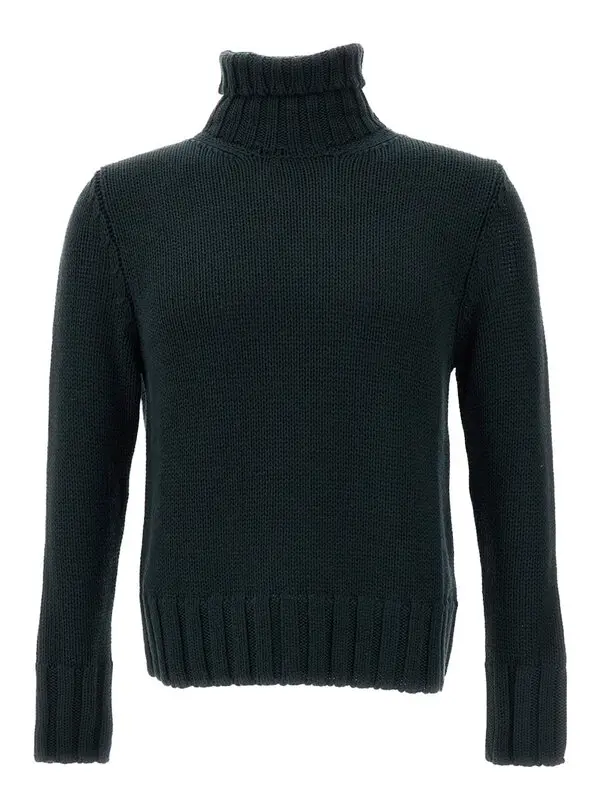 CUSTOMER LOVERS Maglione Lupetto In Lana - Verde