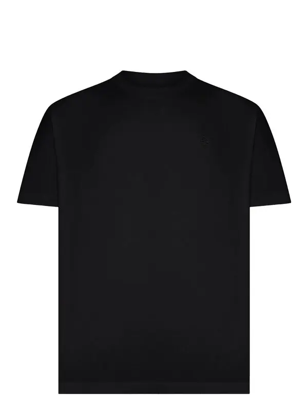 Etro Pegaso Embroidery Cotton T-shirt - Black
