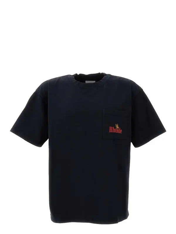 Rhude Maglietta American Spirit Pocket Tee - Nero