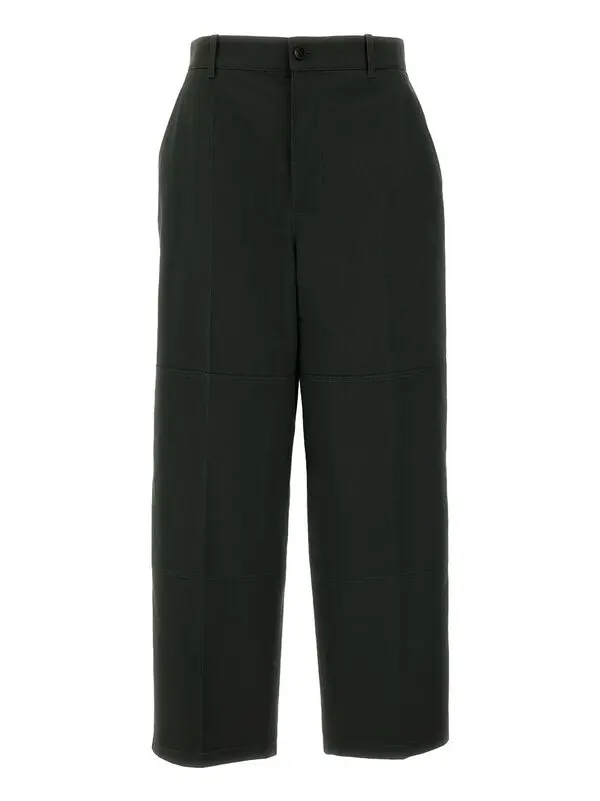 Bottega Veneta Pantaloni Casual In Cotone - Verde