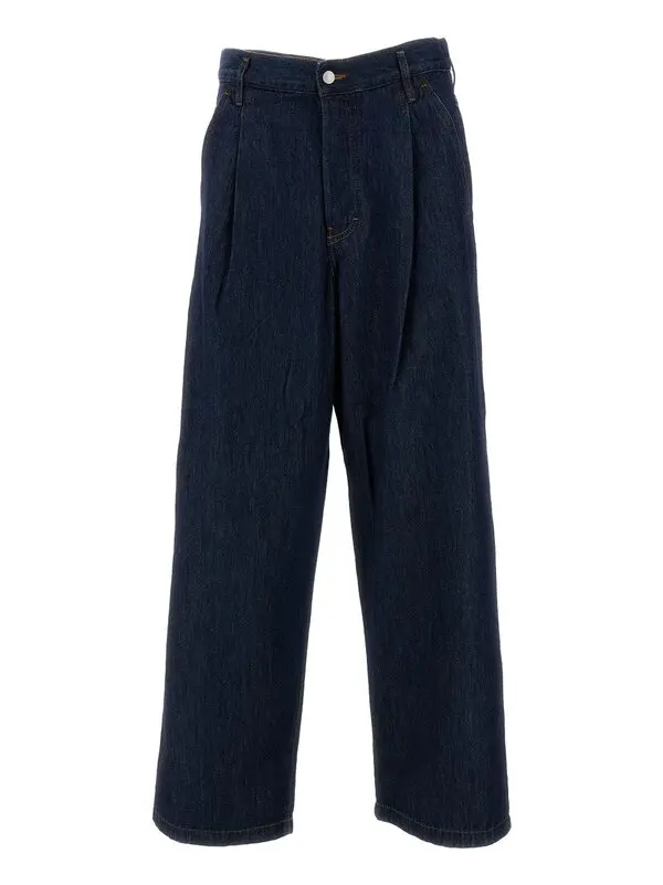 Dries Van Noten Jeans Penning Den A Gamba Larga - Blu