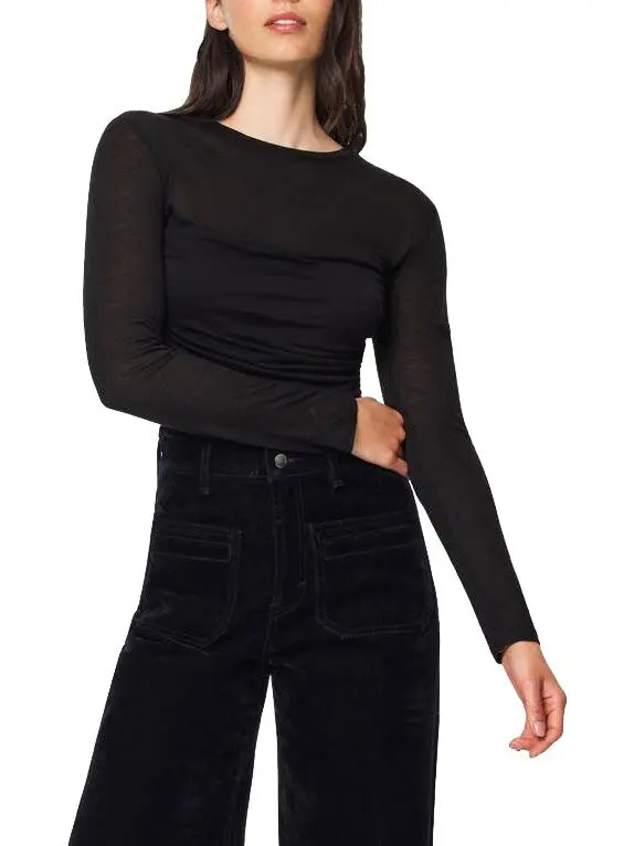 Habitual Emerson Flocked Patch Pocket Relaxed Leg Pants - Navy