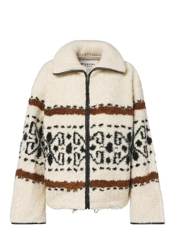 MARANT ETOILE Luka Teddy Jacket - Multicoloured