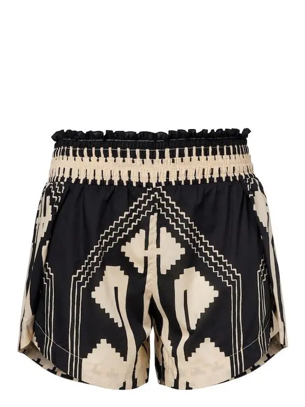 Johanna Ortiz Printed Cotton Shorts - Multicoloured