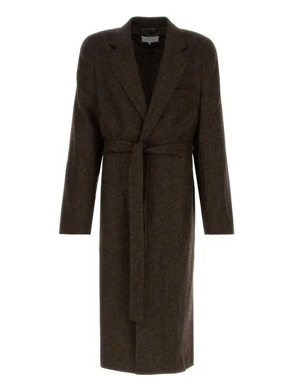 MAISON MARGIELA Chocolate Wool Coat - Brown