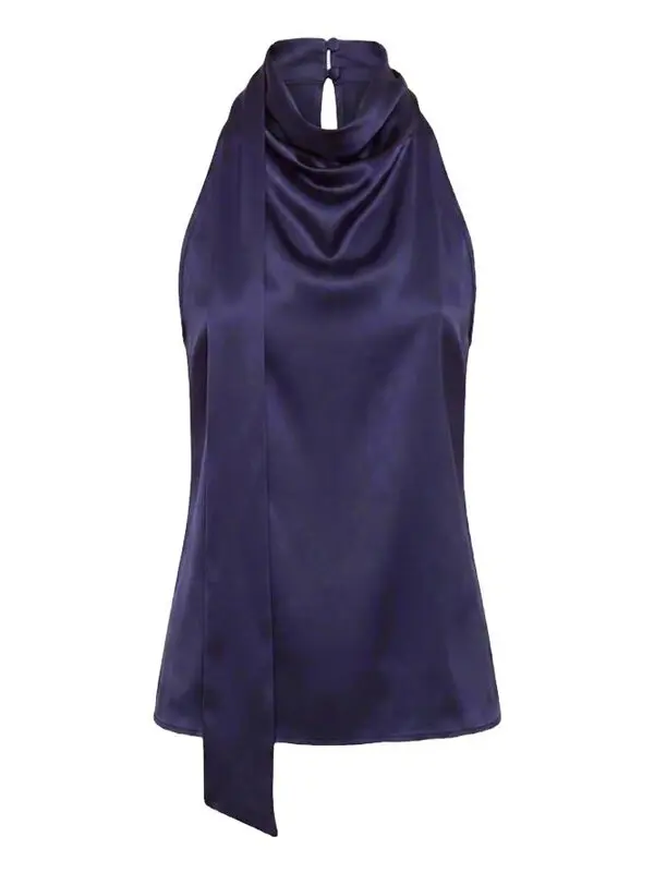 NICHOLAS THE LABEL Maeve Removable Scarf Top - Ink