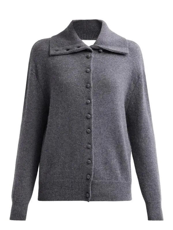 LISA YANG Denie Cashmere Cardigan - Graphite