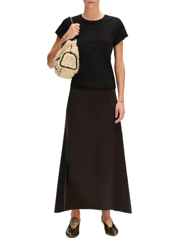 Bimba Y Lola Dark- Double-face A-line Skirt - Brown