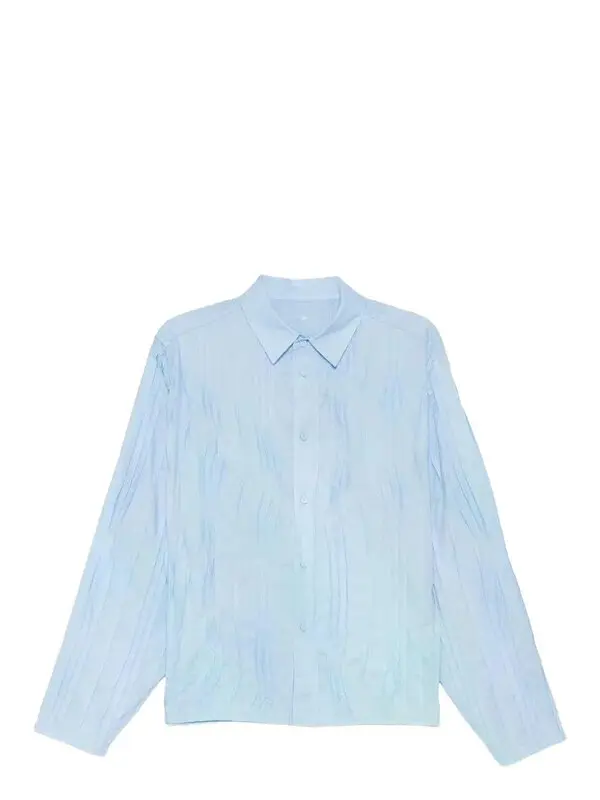 ADER ERROR Pleated Jacquard Shirt - Blue