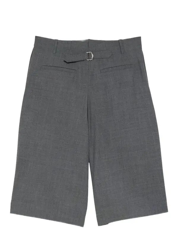 JUUN.J Pleated Tailored Shorts - Grey