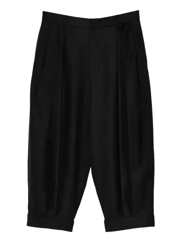 ADER ERROR Pleated Wool Trousers - Black